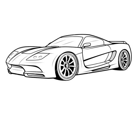 어린이를 위한 스포츠카 색칠공부 프리미엄 사진