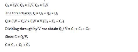Explain How You Can Determine The Combined Capacitance Of Capacitors Arranged In Parallel