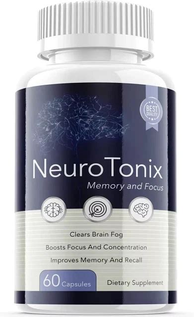 1 Pack Neurotonix Brain Booster Focus Memory Clarity Nootropic Supplement £23 00