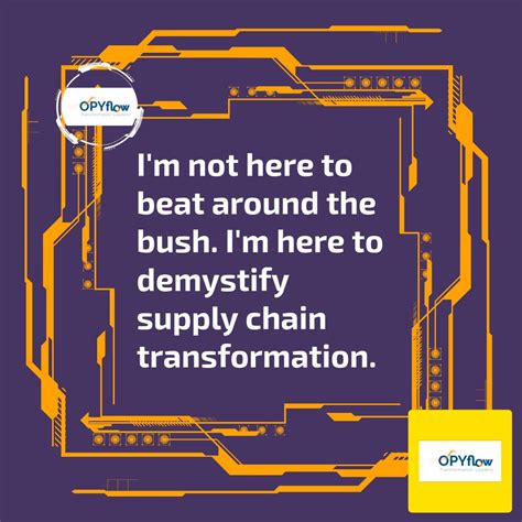 Opyflow On Linkedin Understanding The Nuts And Bolts Of Supply Chain Transformation Is Key To