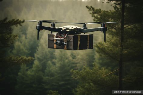 飞翔无人机运送快递包裹物资摄影图png下载 编号609754304978490506 设图网