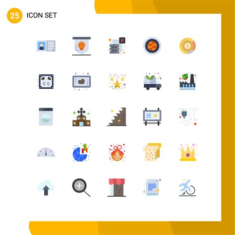 25 User Interface Flat Color Pack Of Modern Signs And Symbols Of Web