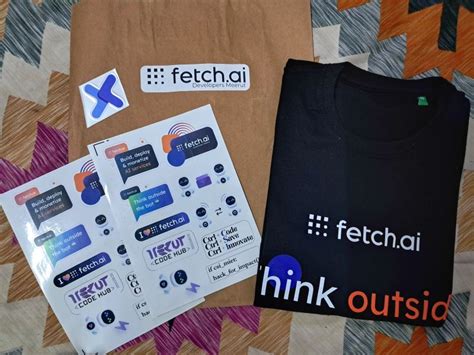 ansh mani tripathi on linkedin ai fetchai workshop swags