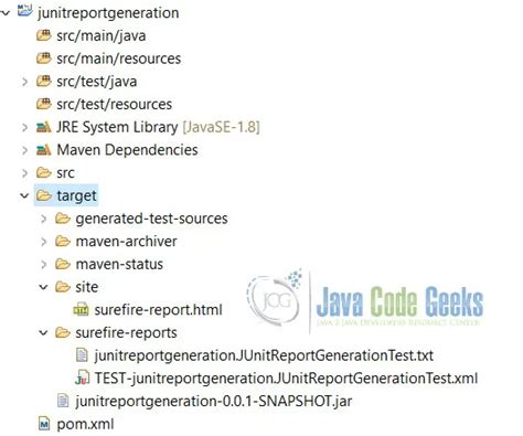 Junit Report Generation Example Java Code Geeks