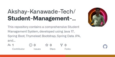 GitHub Akshay Kanawade Tech Student Management System This