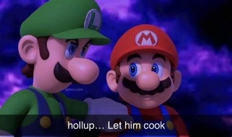 Hollup Let Him Cook Luigi Reaction Image Luigi Minecraft Build