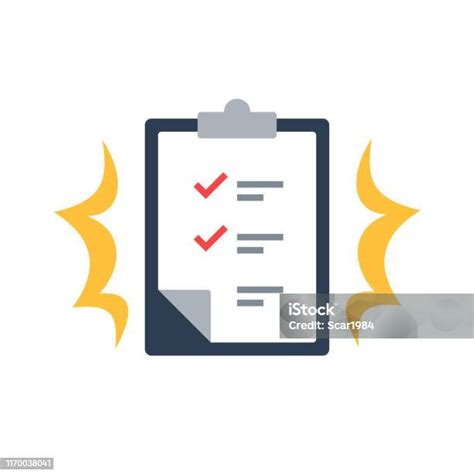 작업 관리 검사 목록 효율적인 작업 프로젝트 계획 짧은 설문지 생산성 솔루션 긴급 개념에 대한 스톡 벡터 아트 및 기타 이미지 긴급 개념 리스트 아이콘 Istock