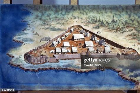 Circa 1608 Jamestown Fort In Virginia One Of The Earliest News