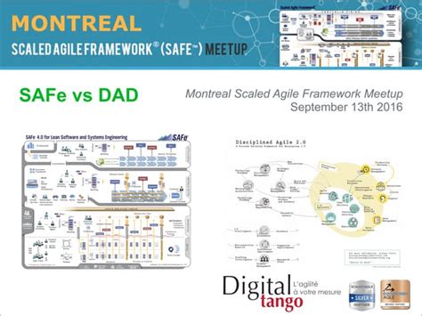 Montreal Scaled Agile Meetup Safe Vs Dad Ppt