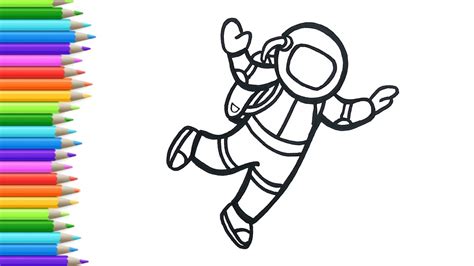 Easy Astronaut Drawing