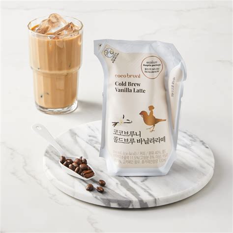 파우치 콜드브루 바닐라라떼 200ml 건강을 쉽게 그리팅