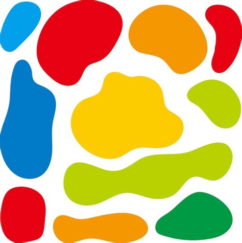 Premium Vector Colorful Abstract Shapes With Abstract Spots