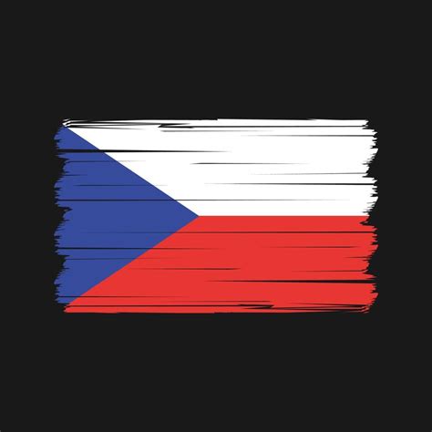 Czech Republic Flag Vector National Flag Vector Vector Art At