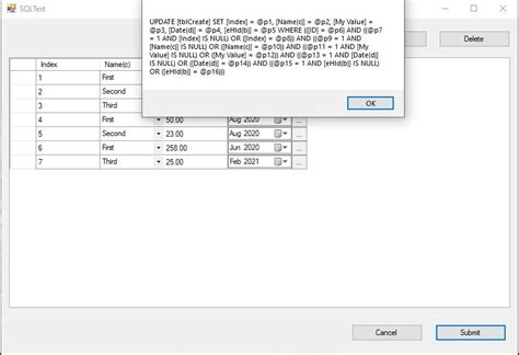 Sql Sqlcommandbuilder Update Command Is Generating Command But Not