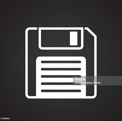 검은 배경 그래픽 및 웹 디자인 현대 간단한 벡터 기호에 대 한 데이터 저장 장치 아이콘 인터넷 개념입니다 웹사이트 디자인 웹 버튼 또는 모바일 애플 리 케이 션에 대 한