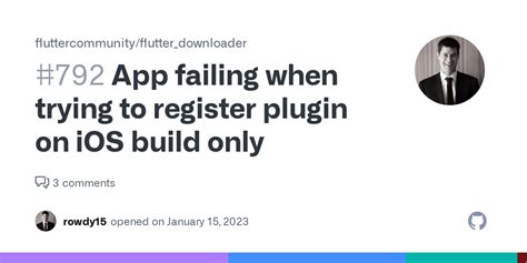 app failing when trying to register plugin on ios build only · issue
