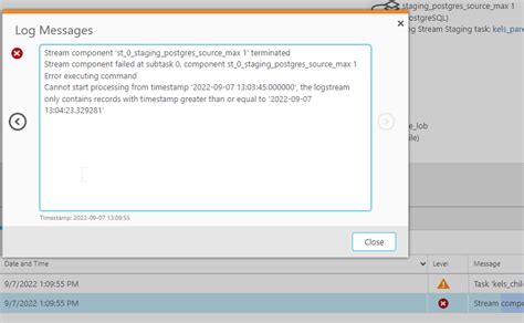 Qlik Replicate Cannot Start Processing From Times Qlik Community 1978303