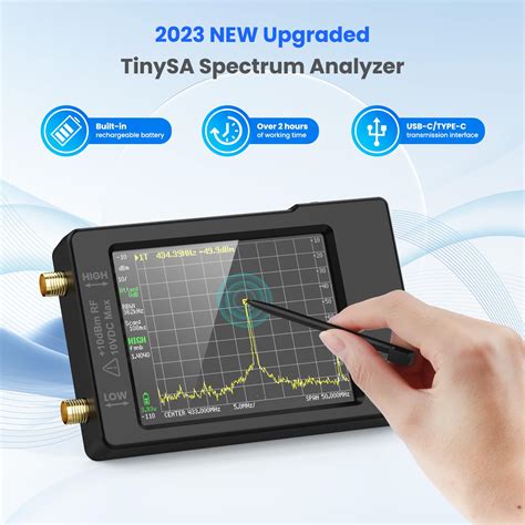 Snapklik Com Spectrum Analyzer Upgraded V Portable TinySA Spectrum Analyzer Handheld Tiny