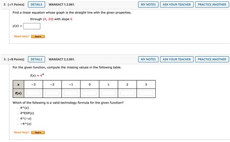 Solved 2 1 Points Details Waneac7 13061 My Notes Ask
