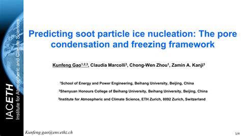 Pdf Predicting Soot Particle Ice Nucleation The Pore Condensation And Freezing Framework
