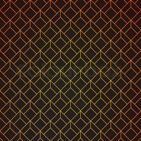 Gold And Black Geometric Retro Abstract Seamless Cube Patter Colourbox