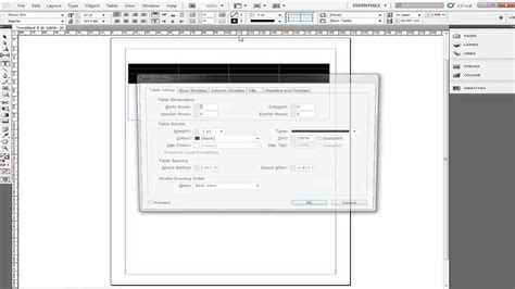 how to create a table in indesign youtube