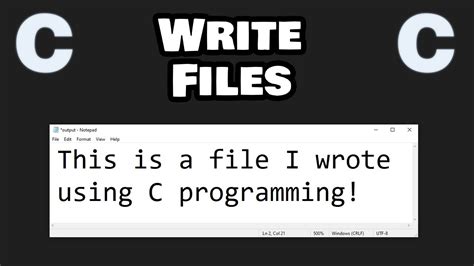 write files using c programming in 5 minutes ️ youtube