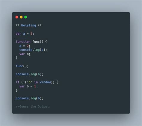 100daysofcodechallenge Hoisting In Javascript Aman Vyas Posted On The Topic Linkedin