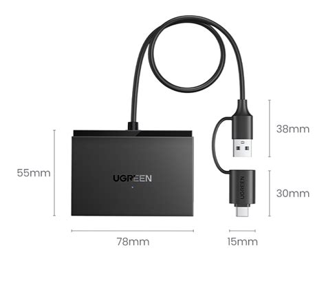 UGREEN 4 In 1 USB 3 0 Android SD Card Reader OTG Smart Read USB3 0 Tpye C Ports Shopee Malaysia