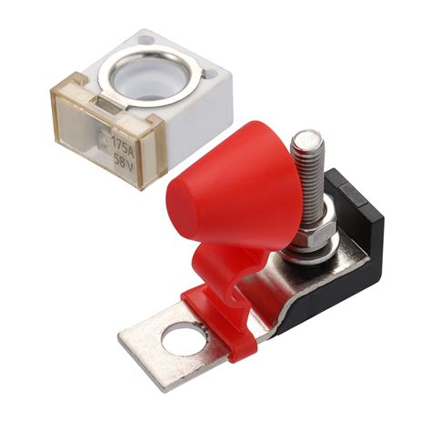 Buy 1 Set 175a Battery Fuse Terminal Fuse Block Kit Fuse Max Voltage 58v For Car Marine Boat