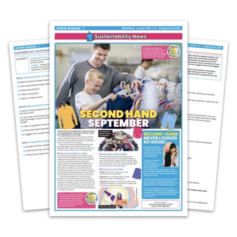 L3 Article Analysis Sustainability News 1003 First News Printables