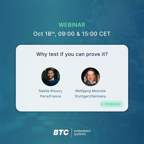 Btc Embedded Systems On Linkedin Softwaretesting Webinar Testinginsights