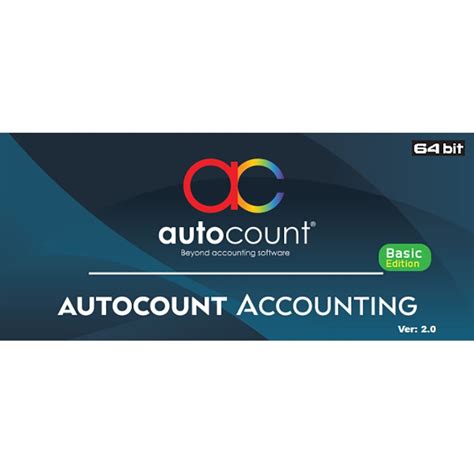 Autocount Basic V20 Account Stock Inventory Billing Purchase Cash Book Analysis Report