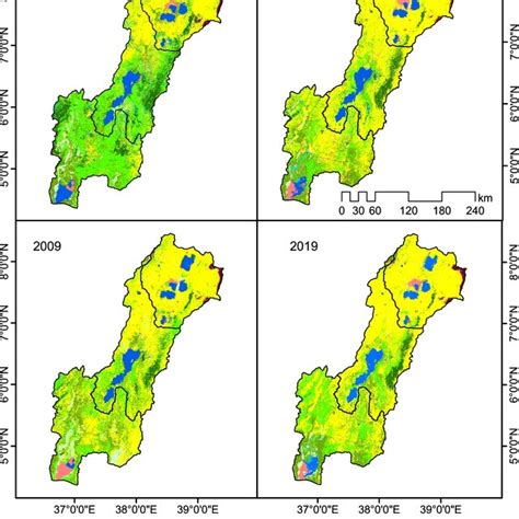 Spatio Temporal Distribution Map Of Land Use Download Scientific Diagram