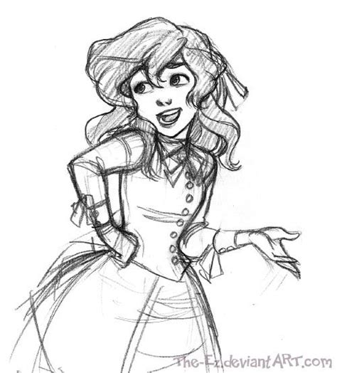 20 Pirate Drawings To Get Your Creativity Flowing Female Pirate Sketch Artofit