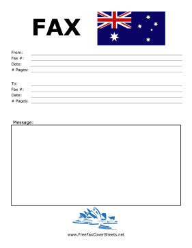 International Fax Sydney Fax Cover Sheet At FreeFaxCoverSheets Net