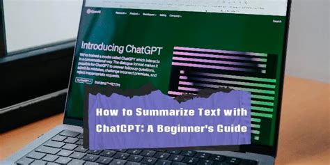 how to use chatgpt for text summarization tool
