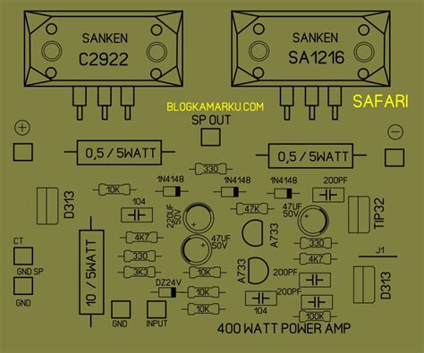 Terbaru 57 Skema Power Safari 400 Watt Stereo