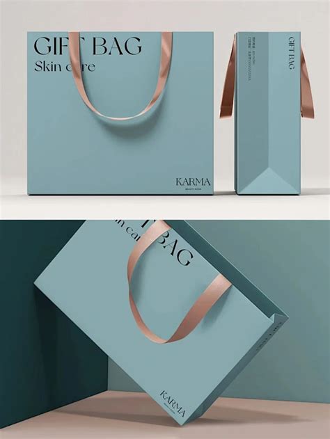 高端纸质手提袋设计·高级配色纸袋定制设计 ————————————————————— 设计项目：礼盒包装设计·自力式包装纸袋·购物袋设计 颜色