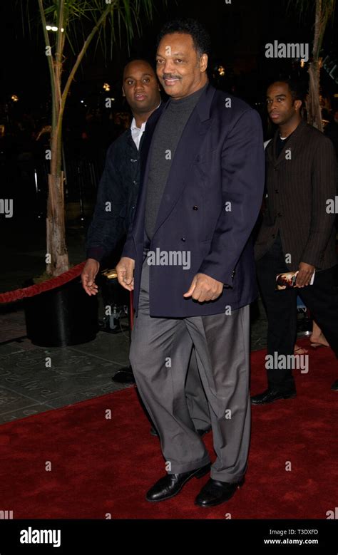 Los Angeles Ca December 12 2001 Reverand Jesse Jackson And Son At The Los Angeles Premiere Of