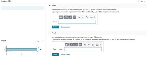 Solved Problem Part A Determine The Elastic Chegg