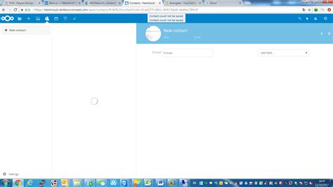 contact could not be saved · issue 405 · nextcloud contacts · github
