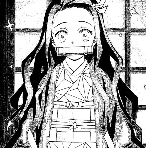 Ausmalbilder Nezuko Kamado Von Demon Slayer