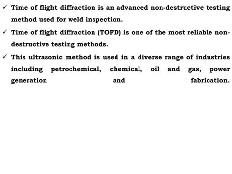 L35 Phased Array Ultrasound And Time Of Flight Diffraction Ppt