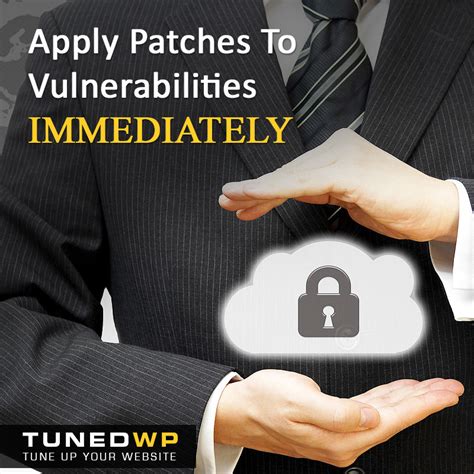 Apply Patches To Vulnerabilities Immediately Wordpress Websites Tuned For Results