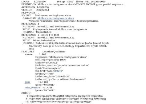 Registration For Isolates Lc520236 On The Ncbi Website Download