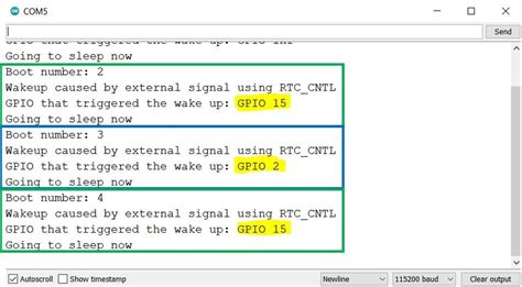 ESP32 External Interrupts Wake Up From Deep Sleep