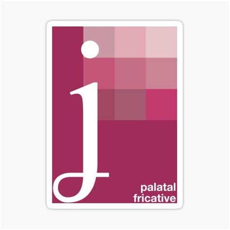 Ipa ʝ Palatal Fricative Poster Sticker For Sale By Dumpingcore Redbubble
