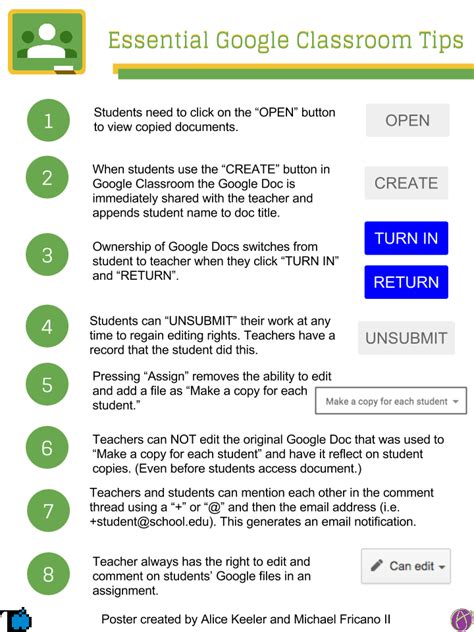 Google Classroom 8 Essential Tips Infographic Artofit
