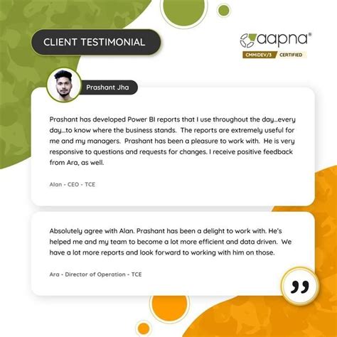 Prashant Jha Sur Linkedin Clients Testimony